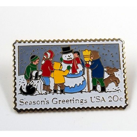 The March Co | Accessories | 982 Building A Snowman Seasons Greetings ...